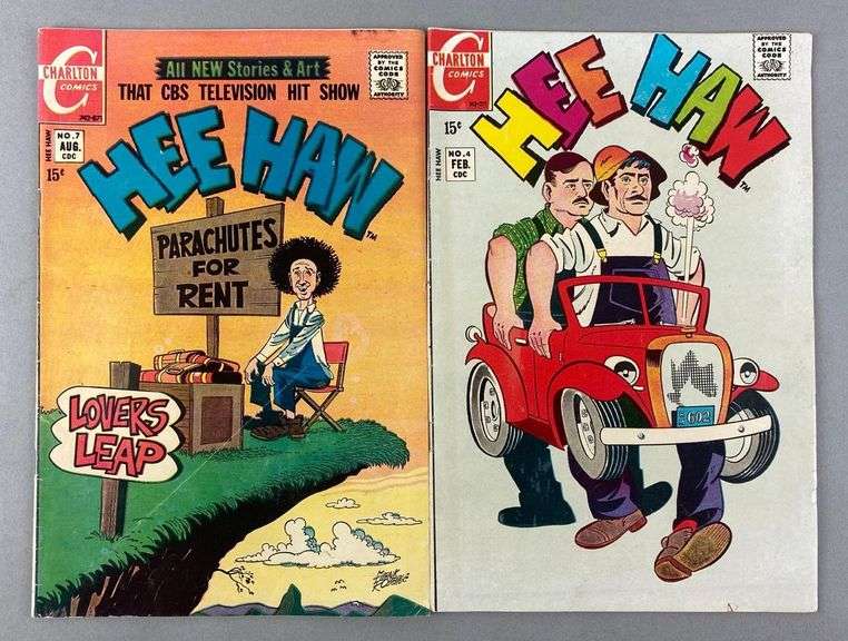 Group of 2 Charlton Hee Haw Comic Books - Matthew Bullock Auctioneers