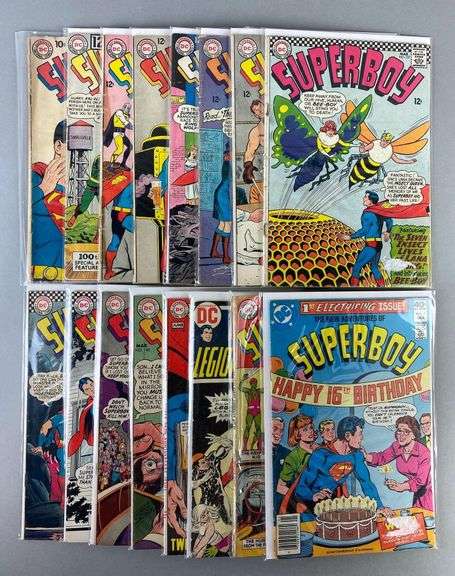Group of 16 DC Comics Superboy Comic Books - Matthew Bullock Auctioneers