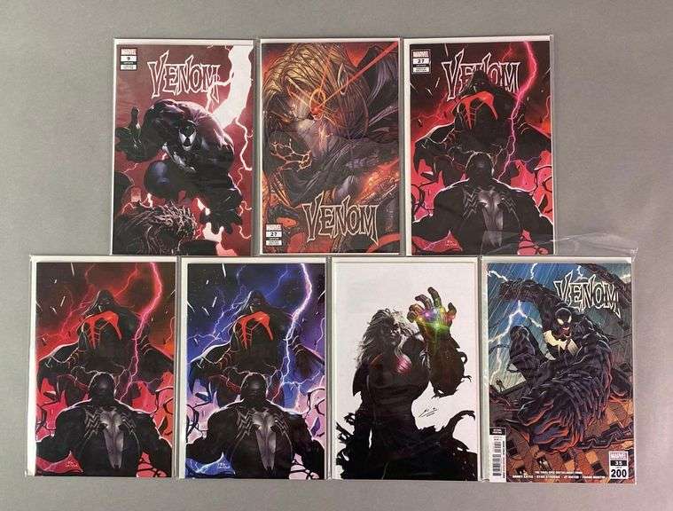 Group of 7 Marvel Venom Comic Books - Matthew Bullock Auctioneers