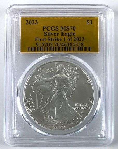 2023 American Silver Eagle First Strike 1 of 2023 (PCGS) MS70 - Matthew ...