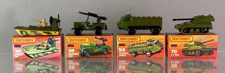 Group of 4 Matchbox Military Die-Cast Vehicles - Matthew Bullock ...