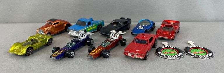 Group of 9 Vintage Mattel Hot Wheels Redline Diecast Vehicles - Matthew ...