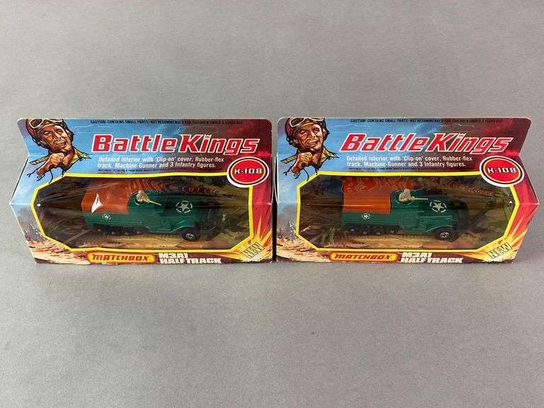 Group of 2 Matchbox Battle Kings K-108 M3A1 Half Tracks - Matthew ...