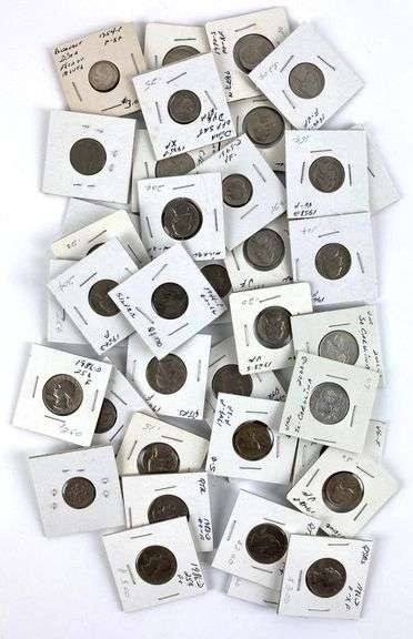 Group of (35+) Assorted US Coins - Matthew Bullock Auctioneers