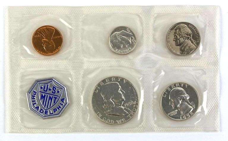 1958 US Mint Proof Coin Set - Matthew Bullock Auctioneers