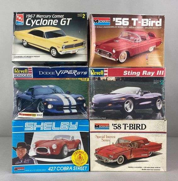 Group of 6 Assorted Vehicle Model Kits - Matthew Bullock Auctioneers