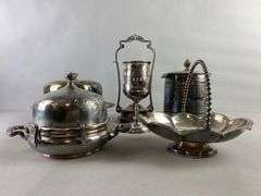 Group of 6 Antique Silverplate Dishes - Matthew Bullock Auctioneers