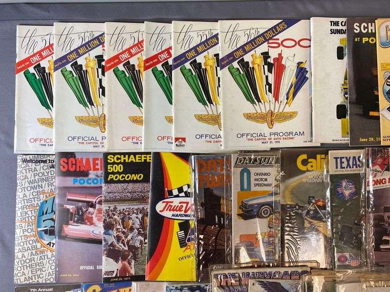 Group of Auto Racing Programs from the 1970s - Matthew Bullock Auctioneers