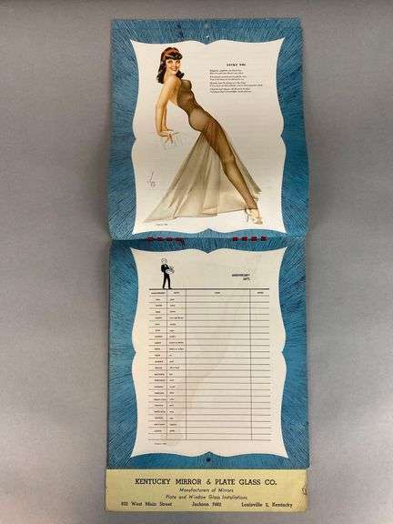 1947 Esquire Varga Pin-Up Calendar - Matthew Bullock Auctioneers