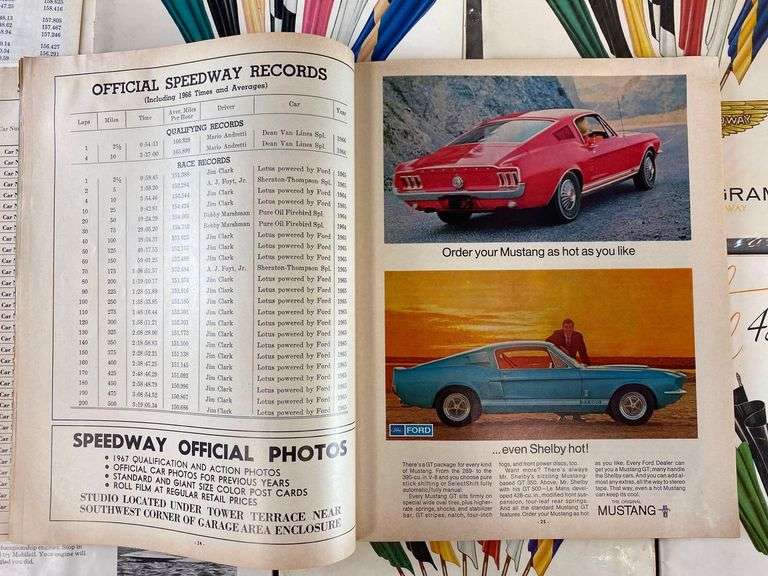 Group of 20 Indy 500 Official Programs 1960s - Matthew Bullock Auctioneers