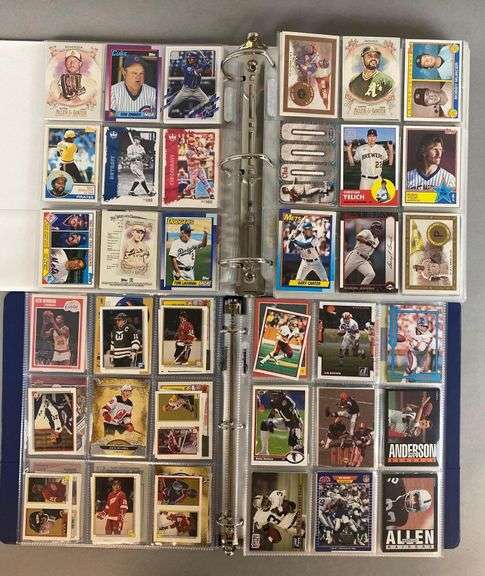 Group of 2 Sports Card Binders - Matthew Bullock Auctioneers