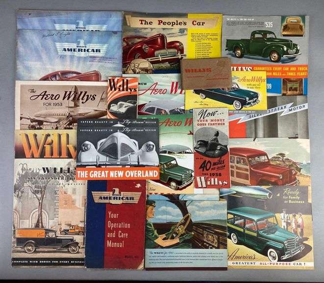 Group of 26 1930s-40s Willy’s Automobile Catalogs - Matthew Bullock ...