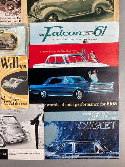 Group of 20 1930s-60s Automobile Catalogs and Advertisements - Matthew ...