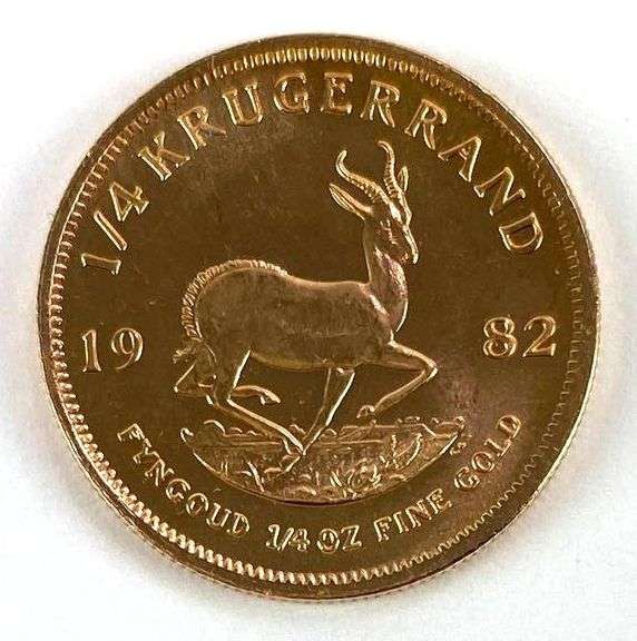 1982 South Africa Krugerrand 1/4oz. Fine Gold - Matthew Bullock Auctioneers