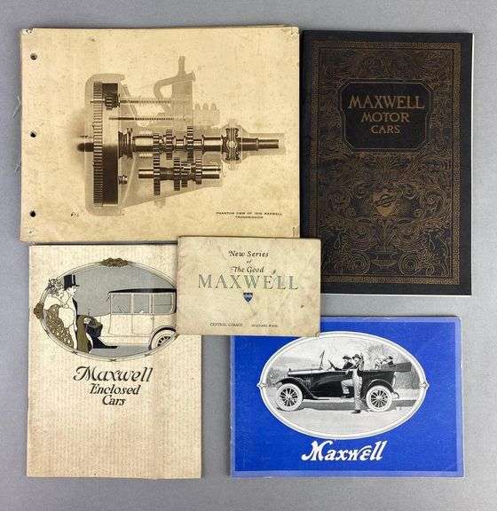 Group of 5 1910-20s Maxwell Catalogs - Matthew Bullock Auctioneers