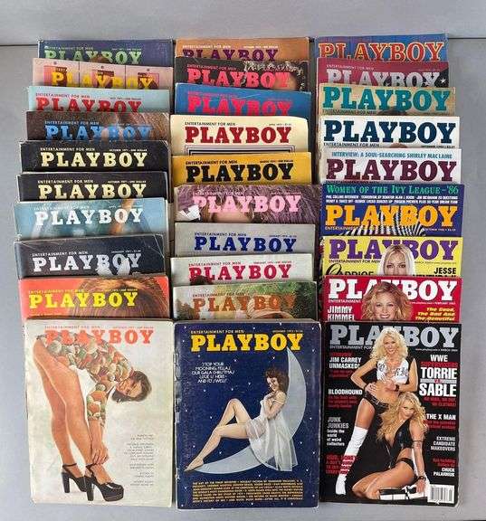 Group of 25+ Playboy Magazines - Matthew Bullock Auctioneers