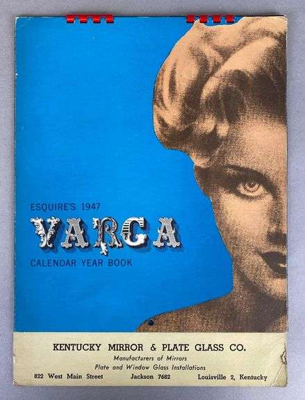 1947 Esquire Varga Pin-Up Calendar - Matthew Bullock Auctioneers