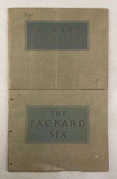 Group of 2 1924-25 Packard Six Automobile Ephemera - Matthew Bullock ...