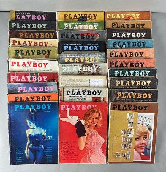 Group of 25+ Early 1960s Playboy Magazines - Matthew Bullock Auctioneers