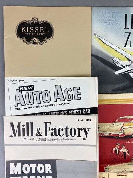 Group of 14 1920s-50s Automobile Catalogs and Advertisements - Matthew ...