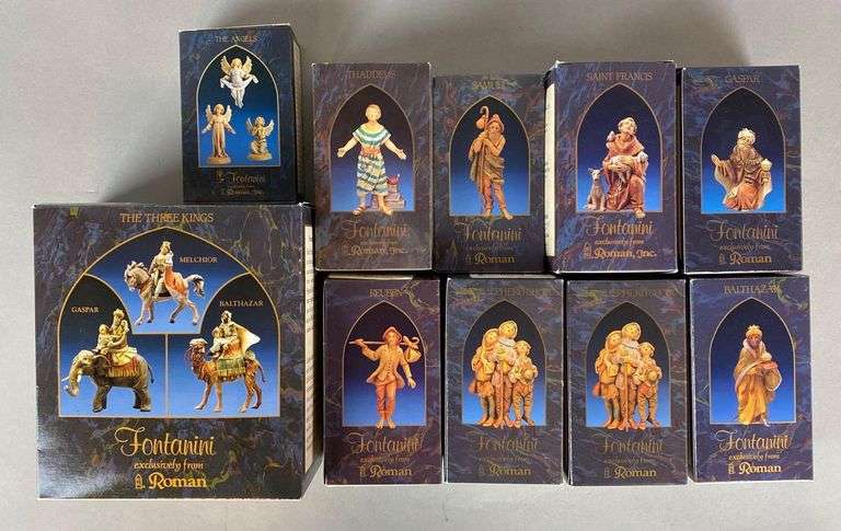 Group of 10 Roman Inc Fontanini Figurines - Matthew Bullock Auctioneers