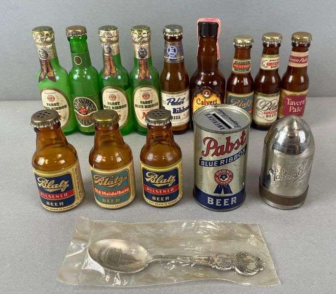 Group of 15 Vintage Mini Beer Advertising Bottles and More - Matthew ...