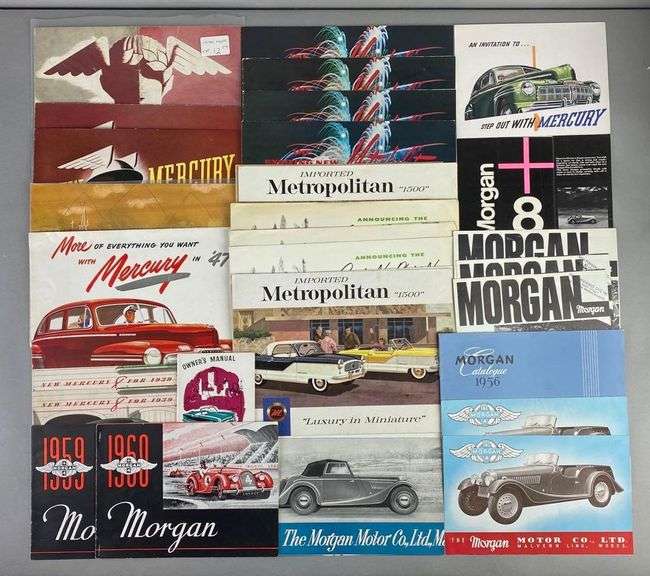 Group of 25+ 1930s-60s Automobile Catalogs - Matthew Bullock Auctioneers