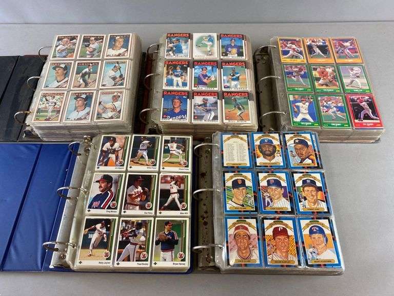 Group of 5 Baseball Card Sets 1986-1989 In Binders - Matthew Bullock ...