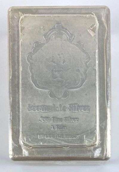 Scottsdale Silver Vertical 1KILO .999 Fine Silver Ingot / Bar - Matthew ...