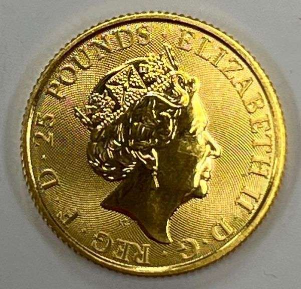 Queen Elizabeth 1/4 oz .9999 Fine Gold Round "The Gold Standard ...