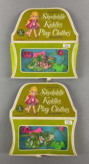 Group of 2 Mattel Skediddle Kiddles Posies N Pink Play Clothes Sets ...