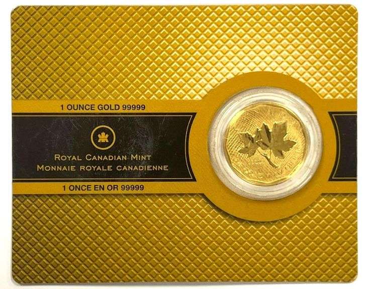 RARE HTF 5 9's 2008 Canada 1 oz Gold Purest Ever! .99999 Fine Gold ...