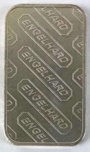 Engelhard E Logo Cast Vertical 1oz. .999 Fine Silver Ingot / Bar ...