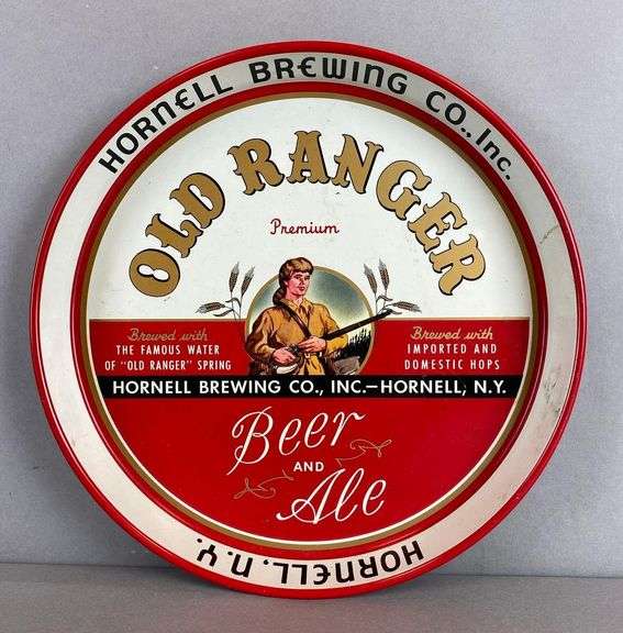 Old Ranger Metal Beer Advertising Tray - Matthew Bullock Auctioneers