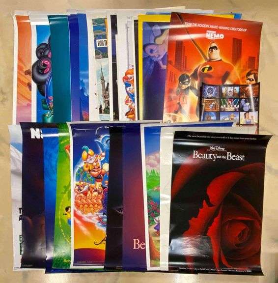 Group of 30+ Disney Movie Posters - Matthew Bullock Auctioneers