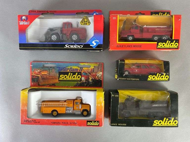 Group of 5 Solido Die-Cast Vehicles - Matthew Bullock Auctioneers