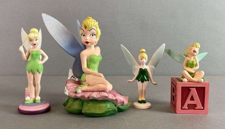 Group of 4 Disney Tinkerbell Figurines - Matthew Bullock Auctioneers