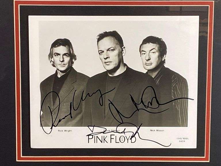 Pink Floyd Frames Vinyl Records and Signed Photograph - Matthew Bullock ...