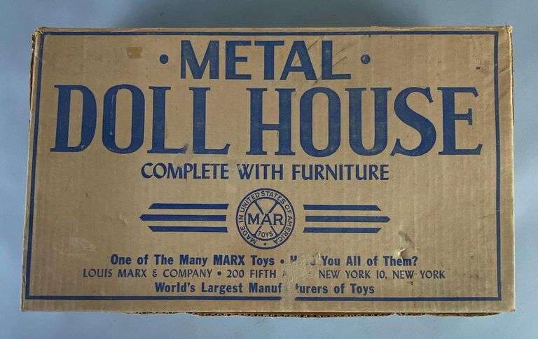 Louis Marx Metal Doll House with Furniture Set - Matthew Bullock ...