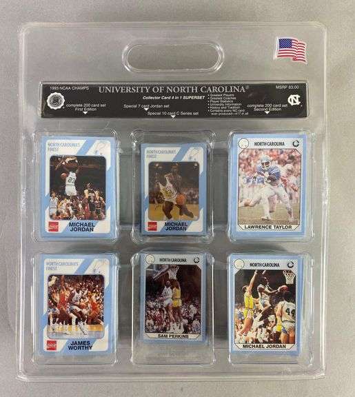 1990s University of North Carolina Factory Sealed Sports Trading Card ...