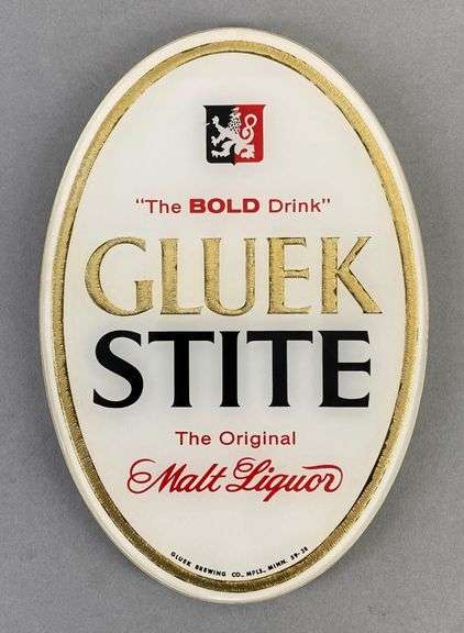 Gluek Stite Malt Liquor ROG Advertising Sign - Matthew Bullock Auctioneers