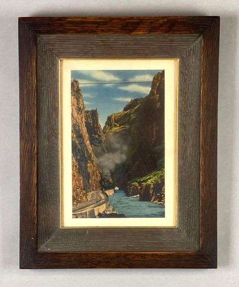 Colorado Suspension Bridge Lithograph Photo Print - Matthew Bullock Auctioneers
