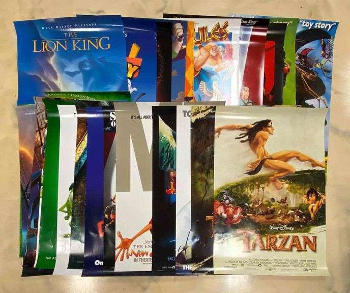 Group of 20+ Disney Movie Posters - Matthew Bullock Auctioneers