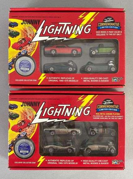 Group of 2 Johnny Lightning Commemorative Edition Die-Cast Vehicle Sets ...