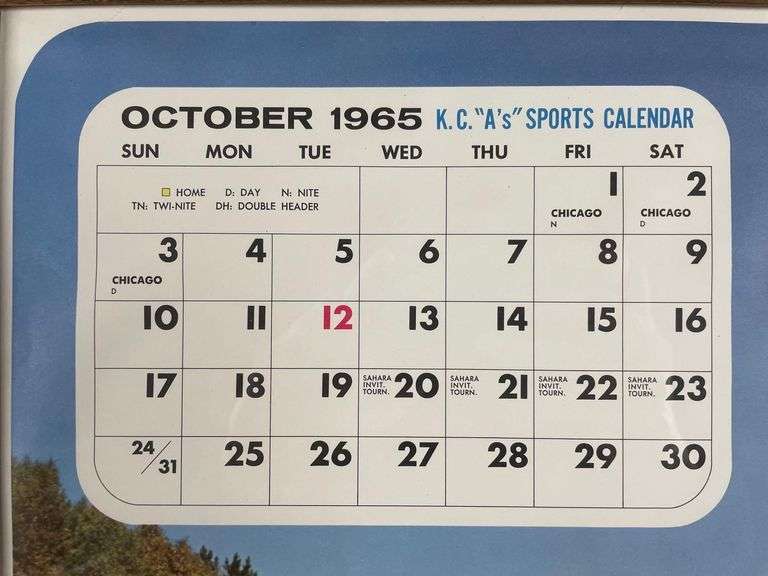 1965 Hamms Beer Advertising 3 Month Calendar Poster - Matthew Bullock ...