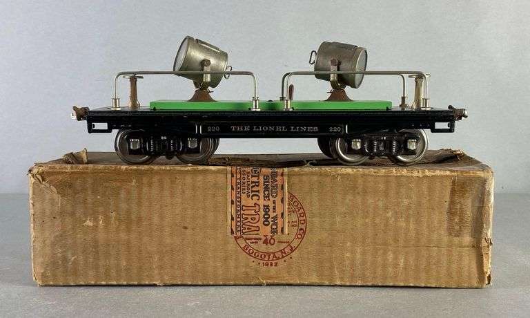 Pre-War Lionel Lines S Scale No. 220 Spotlight Car - Matthew Bullock ...