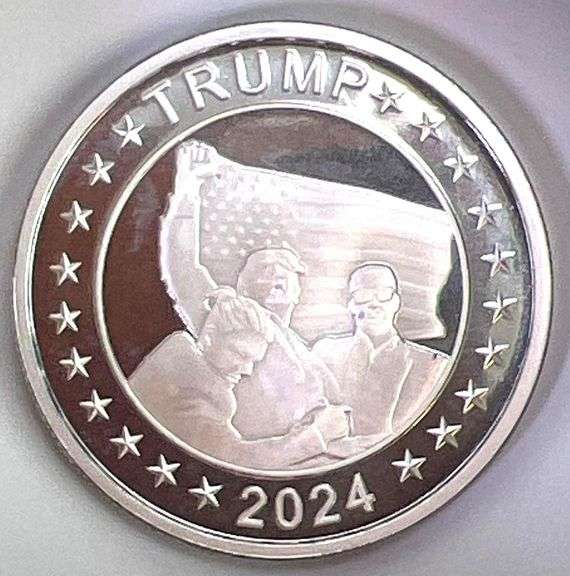 2024 Donald Trump Assassination American Flag .999 Fine 1 oz Round ...