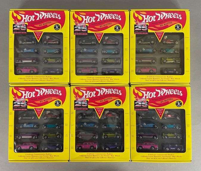 Group of Mattel Hot Wheels 25th Anniversary Series #1 Die-Cast Vehicle ...