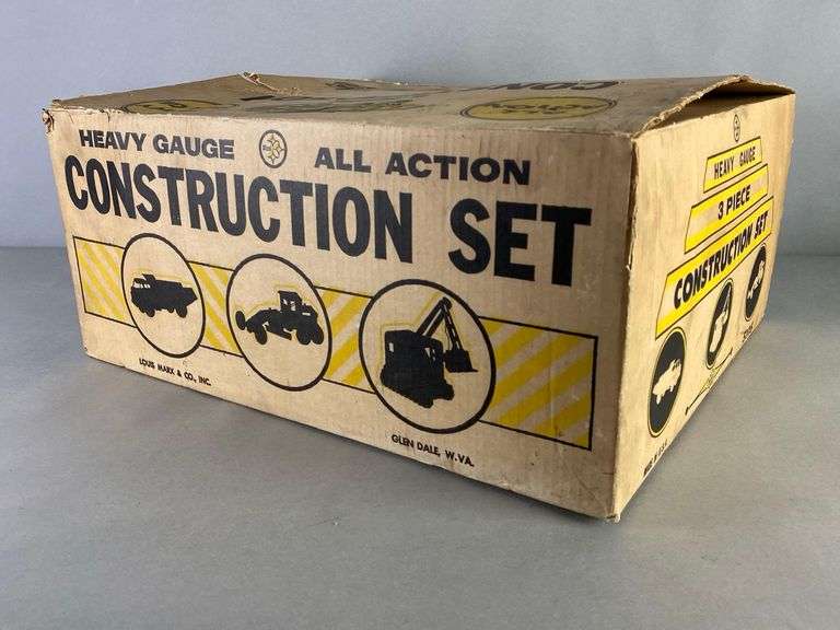 Marx Toys 3-Piece Pressed Steel Construction Set - Matthew Bullock ...