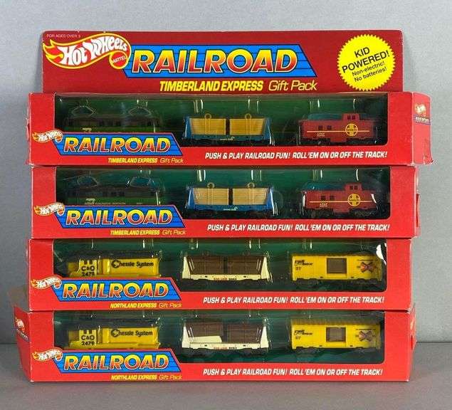 Group of 4 Hot Wheels Railroad Die-Cast Vehicle Sets - Matthew Bullock ...